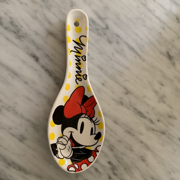 Disney | Kitchen | Disney Minnie Polka Dot Spoon Rest Ceramic Jerry ...